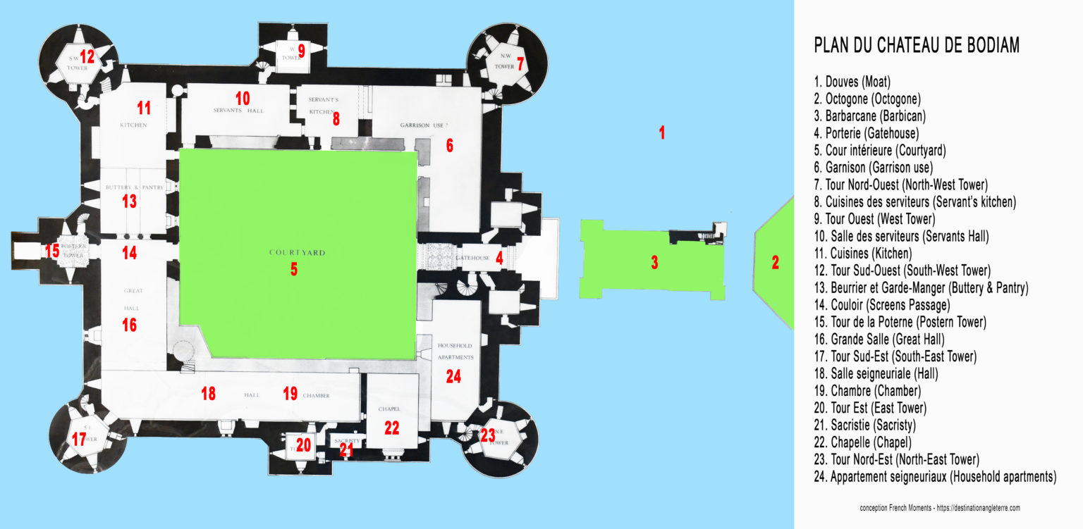 Bodiam : Découvrez le château-fort le plus romantique d’Angleterre - Destination Angleterre